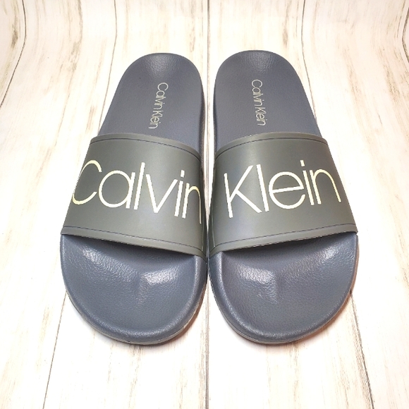 Calvin Klein | Shoes | Mens Calvin Klein Slides Size 8 | Poshmark